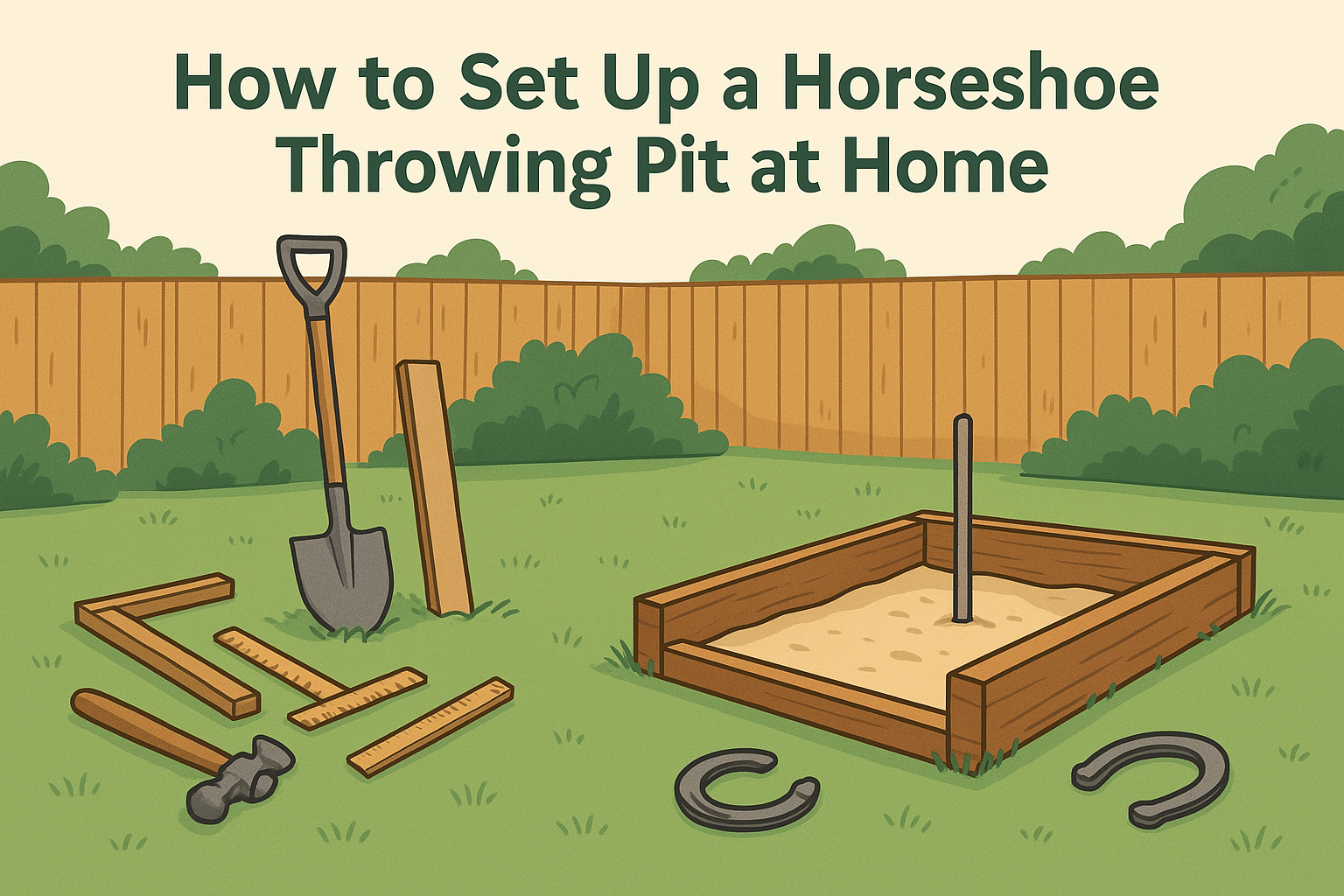 How to Set Up a Horseshoe Throwing Pit at Home - Horseshoes!