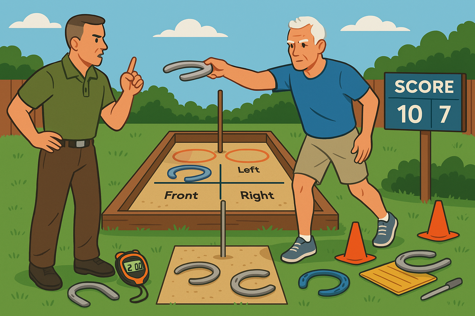 Advanced Horseshoe Throwing Drills - Horseshoes!