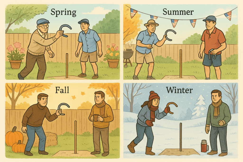 Seasonal Horseshoe Challenge Ideas For Spring, - Horseshoes!