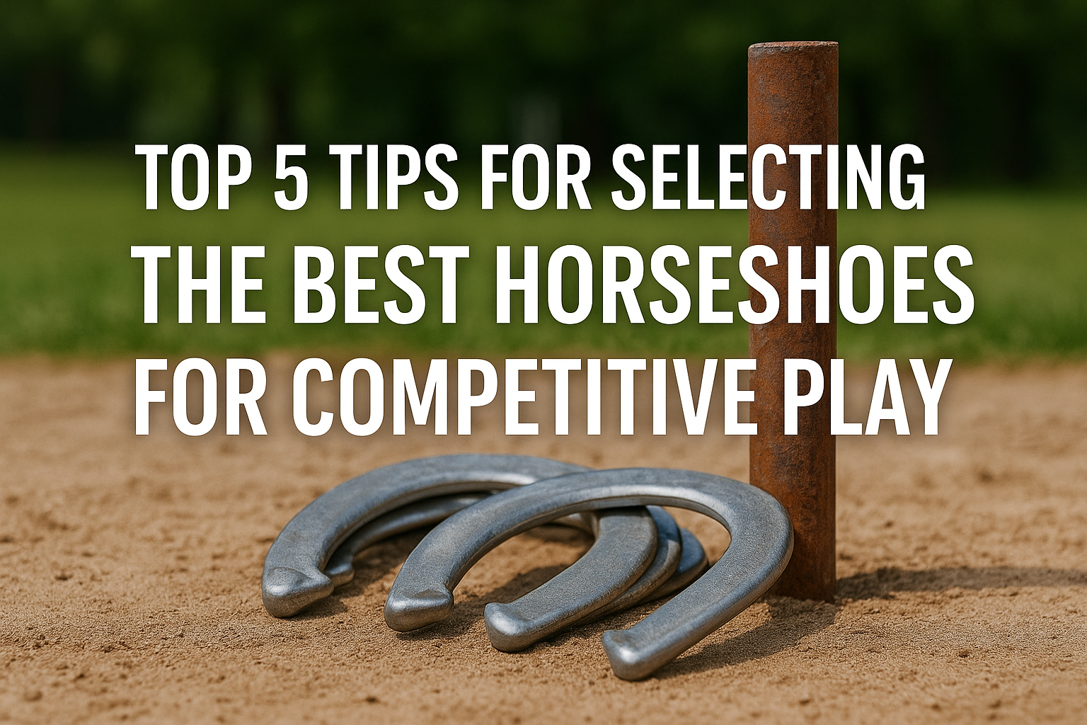 Selecting The Best Horseshoes For Competitive Play - Horseshoes!