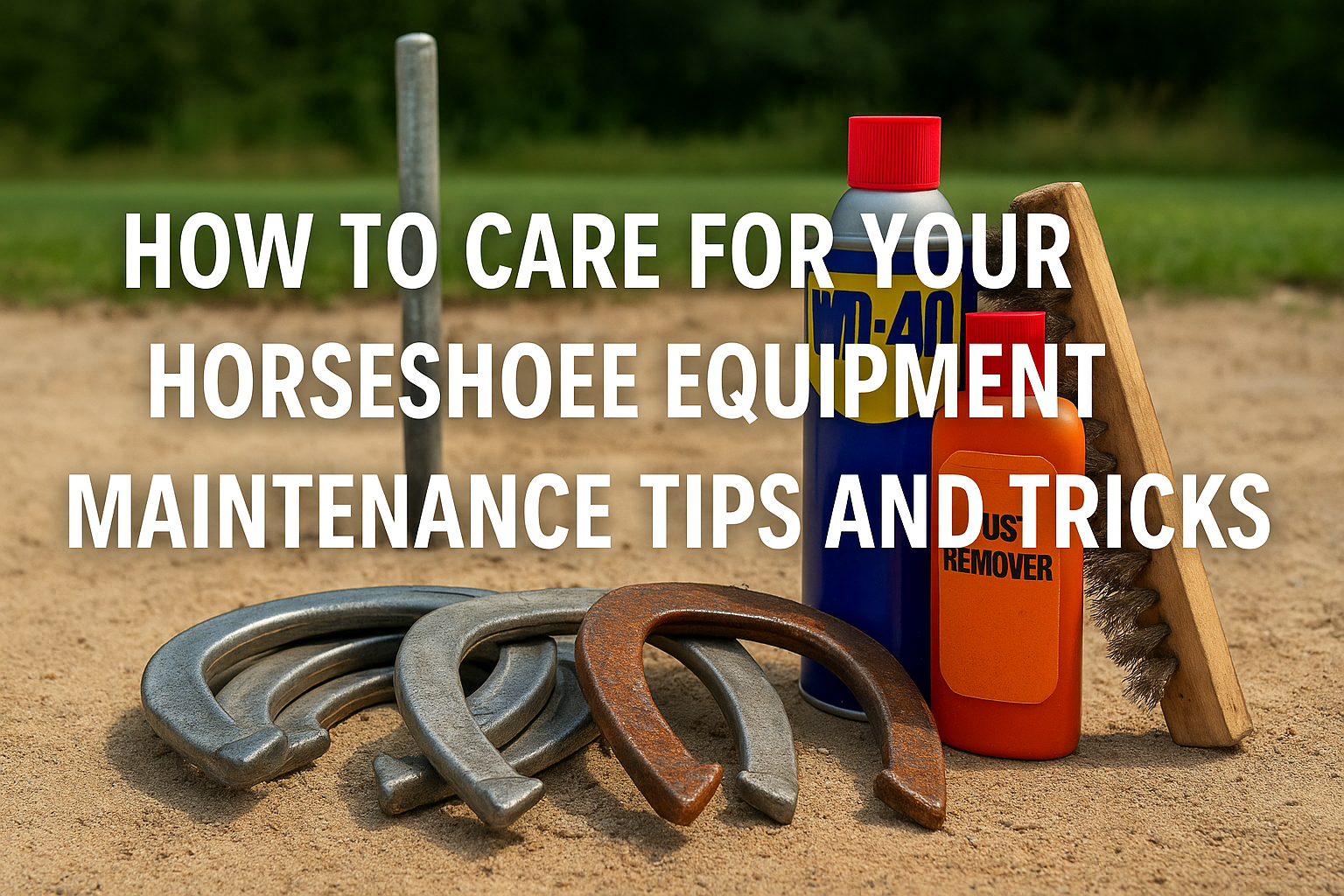 How To Care For Your Horseshoe Equipment - Horseshoes!