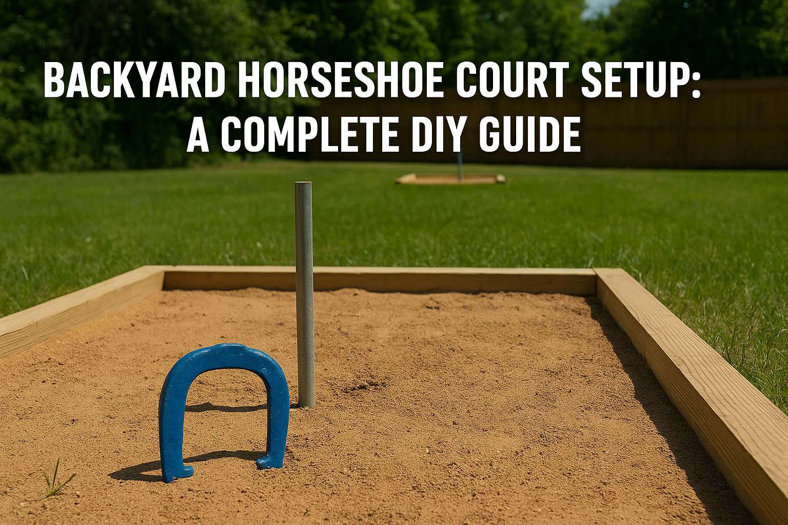 Backyard Horseshoe Court Setup: A Complete - Horseshoes!