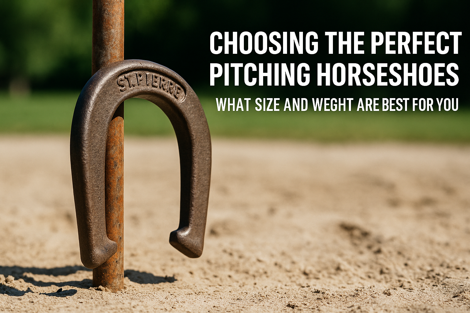 Choosing The Perfect Pitching Horseshoes: What Size - Horseshoes!