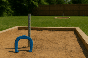 Backyard Horseshoe Court Setup: A Complete - Horseshoes!