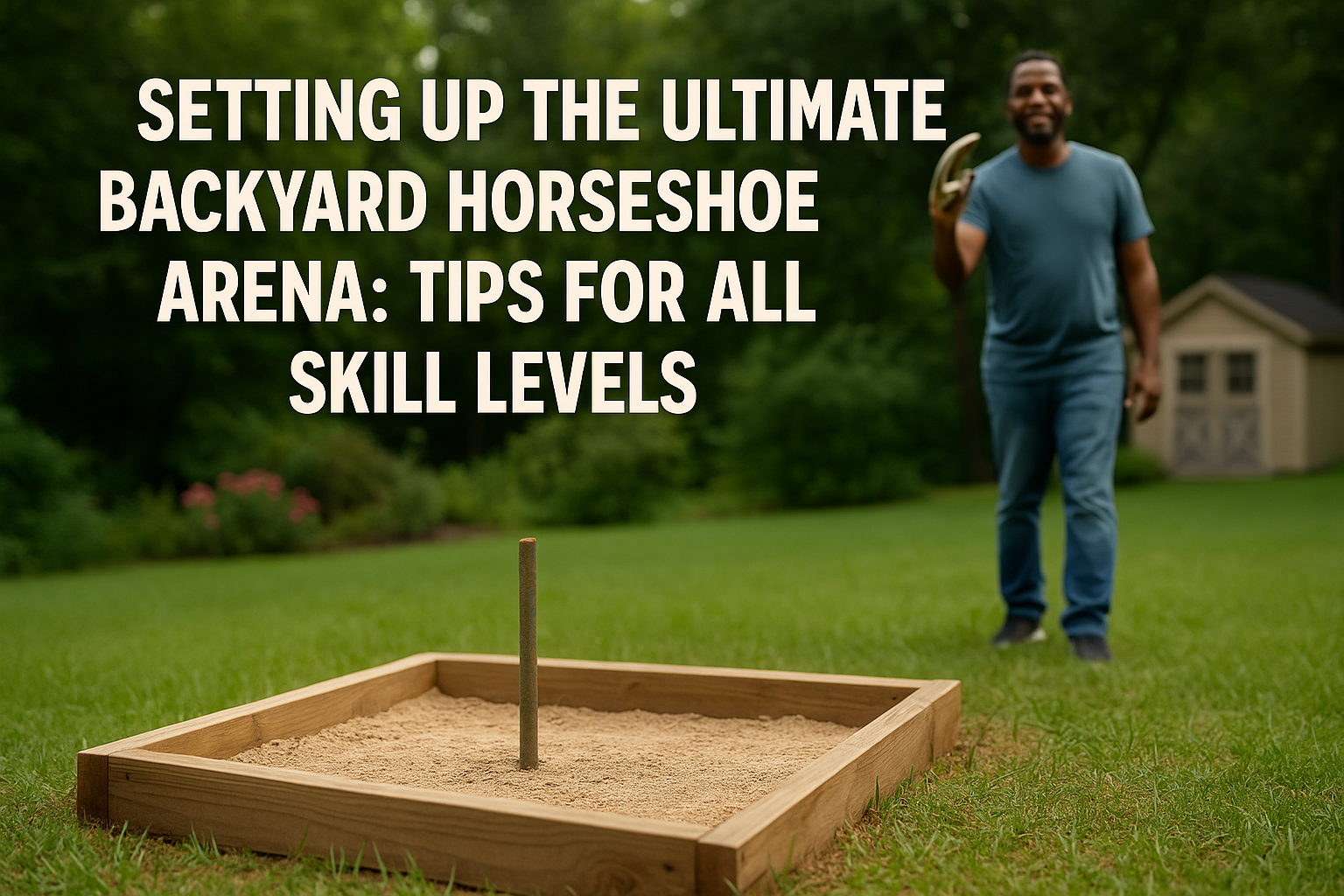 Setting Up the Ultimate Backyard Horseshoe Arena: - Horseshoes!