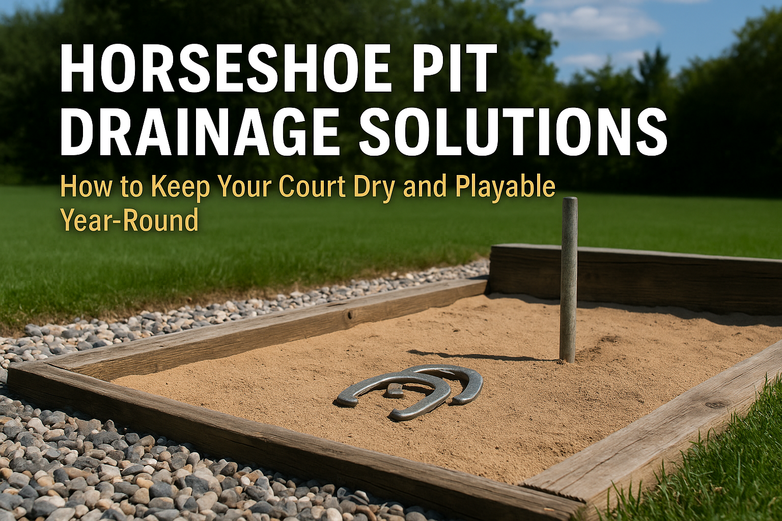 Horseshoe Pit Drainage Solutions: How to Keep - Horseshoes!