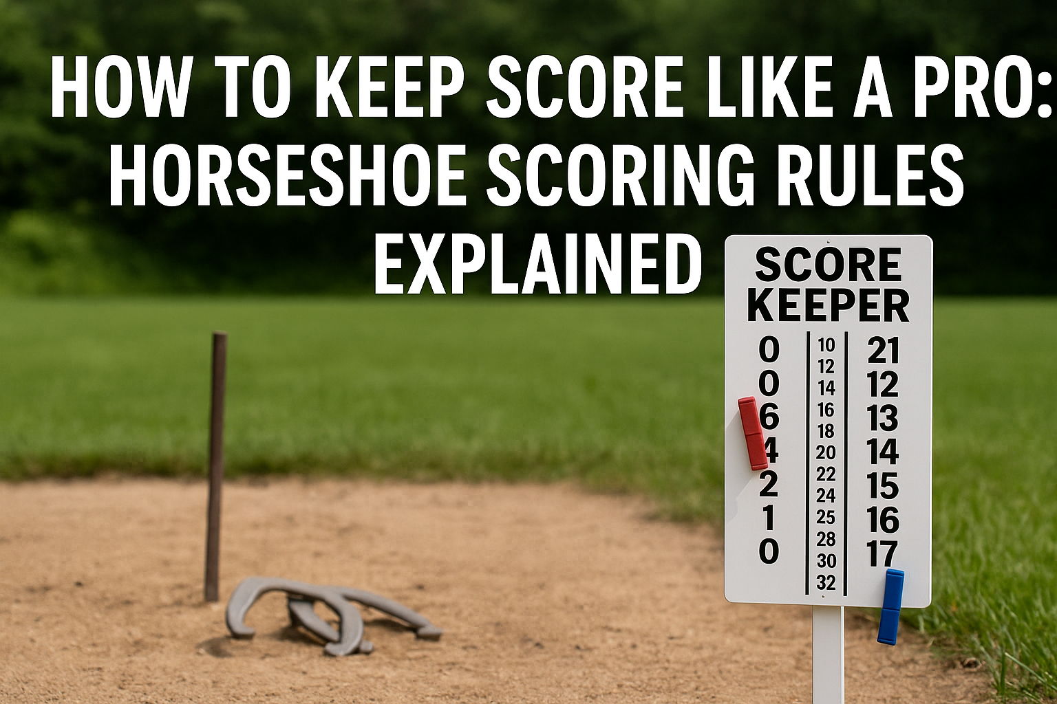 Horseshoe Scoring Rules Explained - Horseshoes!